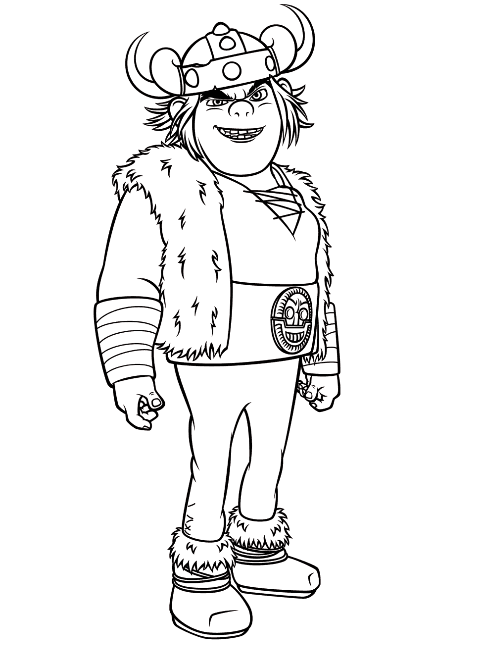 Coloring page - Snotlout Jorgenson