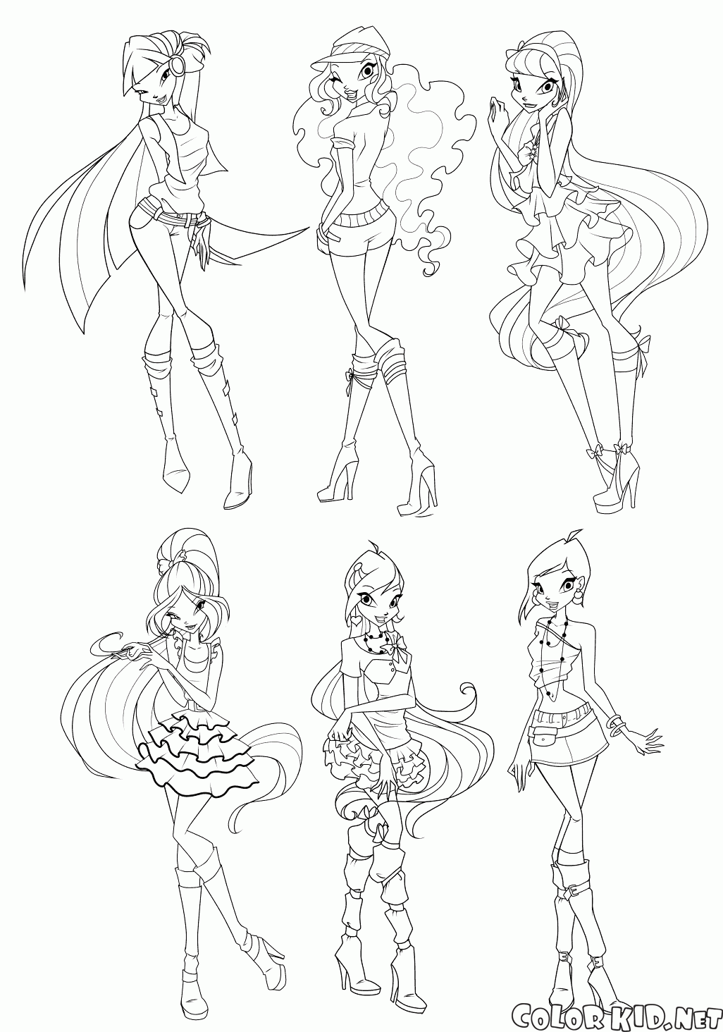 Coloring page - The leader of the Winx